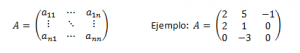 Tipos de matrices | La Guía de Matemática